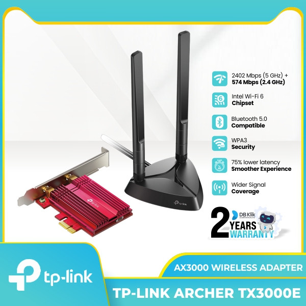 Jual Tp-Link Wireless Adapter Archer Tx3000E Ax3000 Pcie Wifi 6 ...