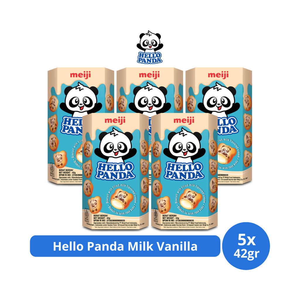 Jual Hello Panda Milk Vanilla 42gr x 5 pcs | Shopee Indonesia
