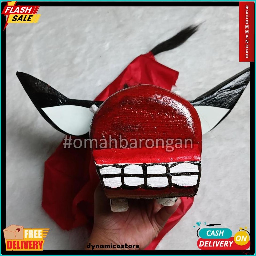 Jual Banteng Bantengan Mberot Anak Full Kayu Free Kemul Motif Bagus ...