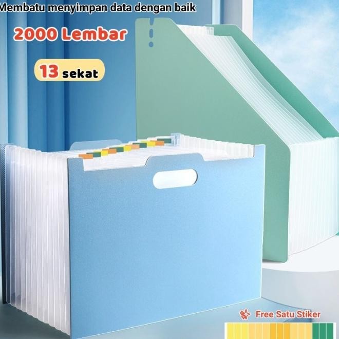 Jual READY STOCK STANDING FILE A4 FREE STIKER TAS DOKUMEN FILE KEEPER ...