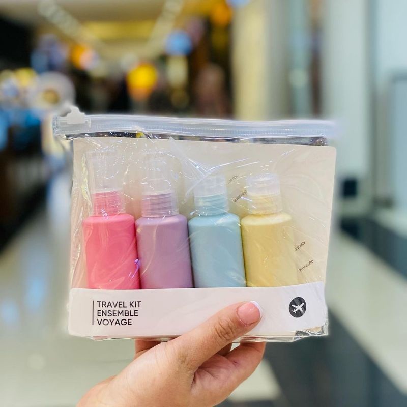 Jual Travel Kit MINISO Botol Travel Botol Kosong Botol Sabun Botol ...