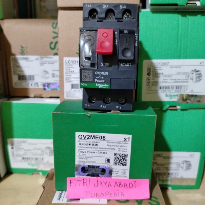 Jual Motor Circuit Breaker Gv2Me06 Schneider Gv2Me 06 1-1.6A | Shopee ...