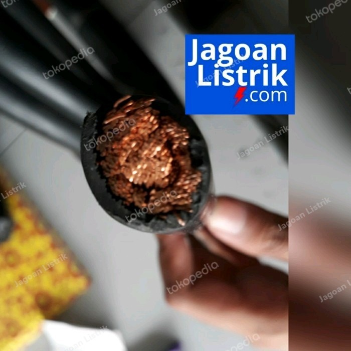 Jual Kabel Listrik Serabut Nyaf 95 Mm Jembo Hitam Potongan Per Meter | Shopee Indonesia