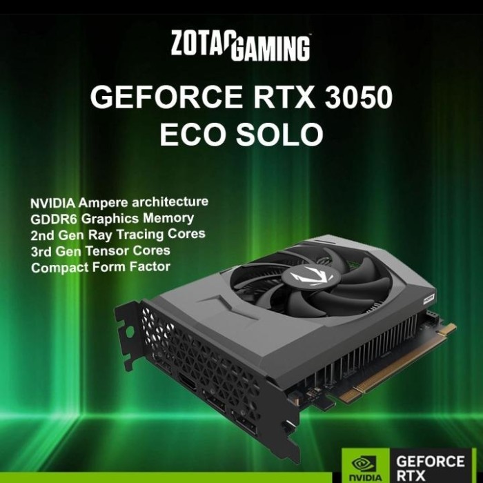 Jual HARGA DISC - ZOTAC Gaming Geforce RTX 3050 ECO SOLO 8GB GDDR6 ...