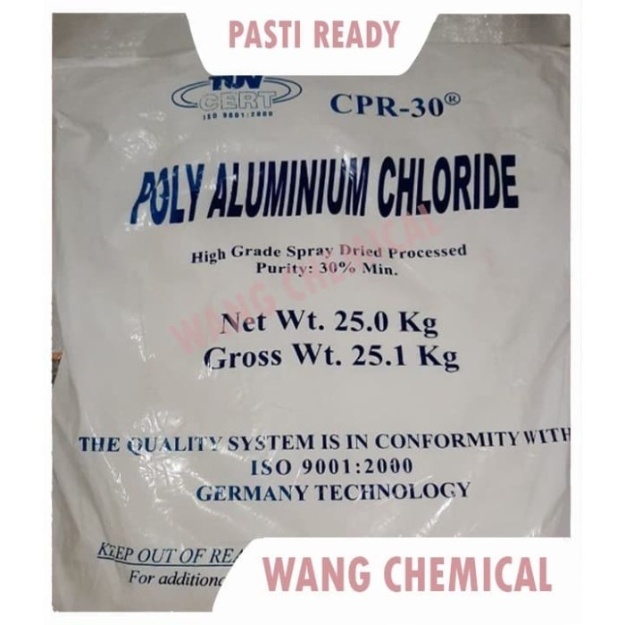 Jual DISKON WANG CHEMICAL PAC GERMAN / POLY ALUMUNIUM CHLORIDE /PAC ...