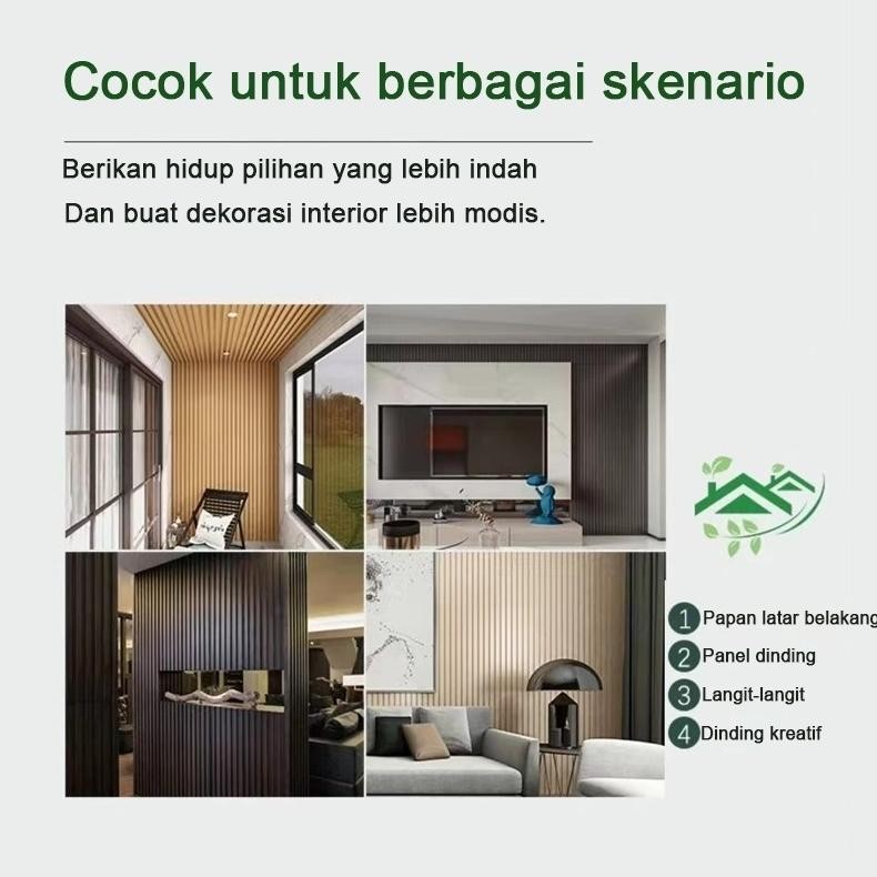 Jual tre-57 Panel Dinding WPC Motif Kayu 290 x 16 cm Anti Rayap & Anti ...