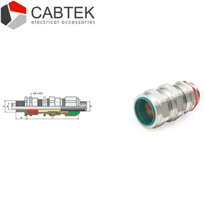 Jual Explosion Proof Cable Gland Armoured 20S16 E1Fw M16 Cabtek ...