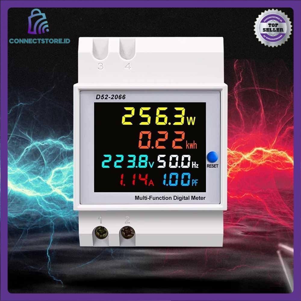 Jual Meteran Listrik Digital Display Din Rail Single Phase 300V 100A ...