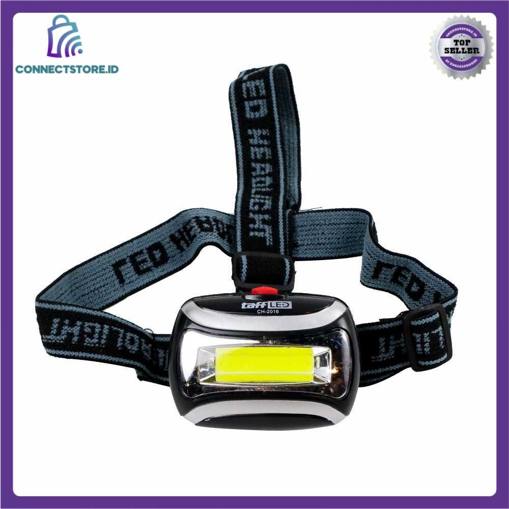 Jual Headlamp Flashlight Waterproof LED 3 Modes COB - Hitam | Shopee ...
