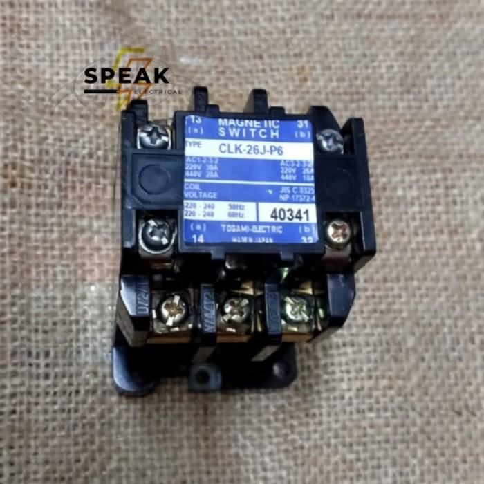 Jual Magnetic Contactor Togami Clk-26J-P6 | Shopee Indonesia