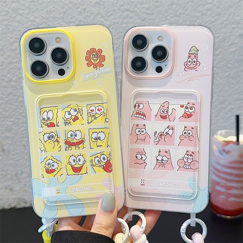 Jual Patrick Lanyard Spongebob Card Holder Fancy Soft Casing Hp Redm ...