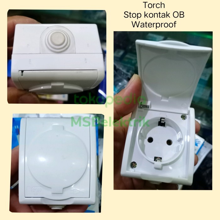Jual Stop Kontak Outbow / Stop Kontak Tempel Dinding Waterproof Torch ...