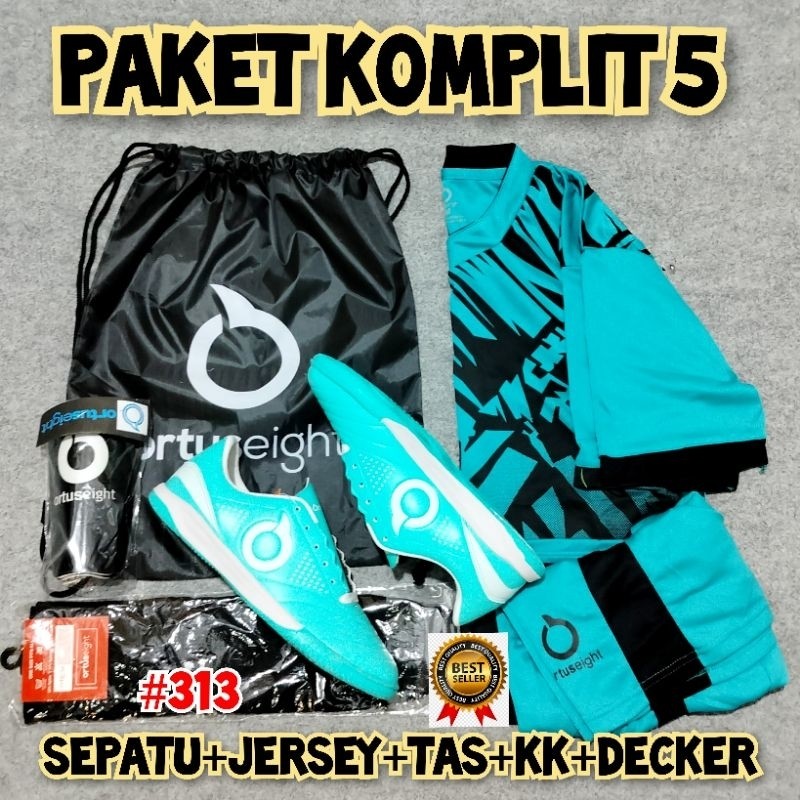 Jual Paket komplit 5 Sepatu Futsal+Jersey+tas+kaoskaki+decker (bisa cod ...