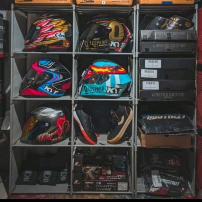 Jual RAK HELM 2 SISI 8 RUANG RAK SERBAGUNA | Shopee Indonesia