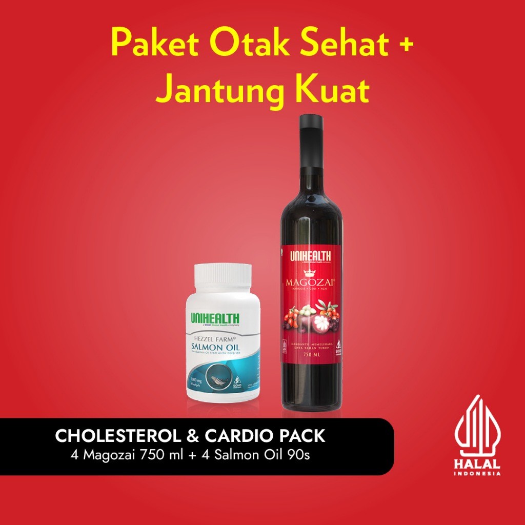 Jual Cholesterol & Cardio Pack (Paket Otak & Jantung Sehat) | Shopee ...