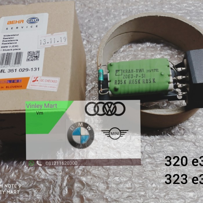 Jual Resistor Blower Ac Bmw 320 E36 Behr | Shopee Indonesia