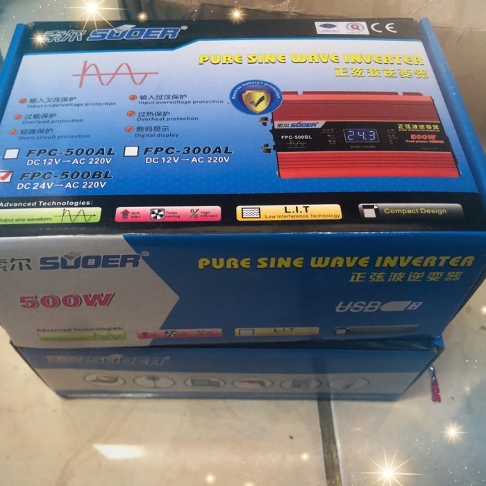 Jual HARGA DISC - inverter pure sine wave 500 watt Souer 12volt ...