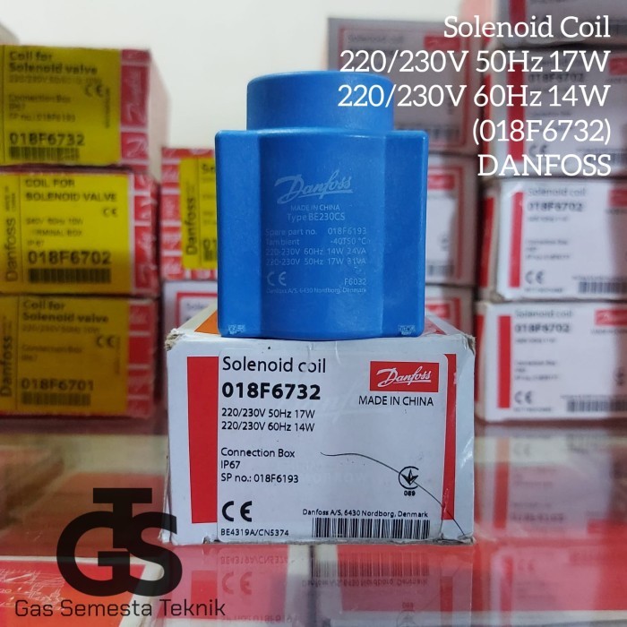 Jual Produk Premium Solenoid Coil Danfoss 14W 17W 220V Be230Cs ...