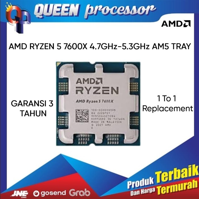 Jual HARGA DISC - PROCESSOR AMD RYZEN 5 7600X 4.7GHz TRAY | Shopee ...
