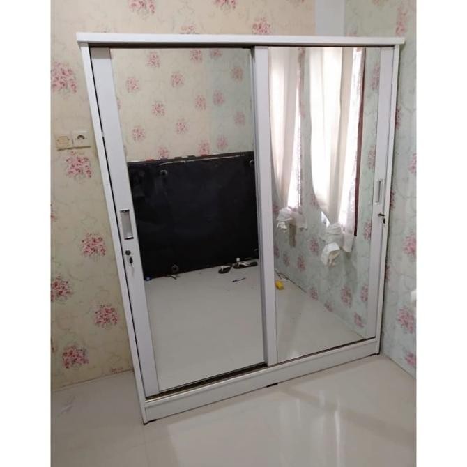 Jual Lemari sleding 2 pintu lemari sliding cermin model mewah murah ...