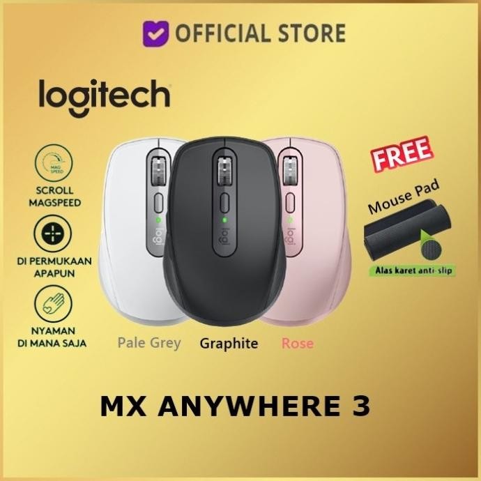 Jual Logitech Mx Anywhere 2S / Logitech Mouse Wireless Mouse Bluetooth ...