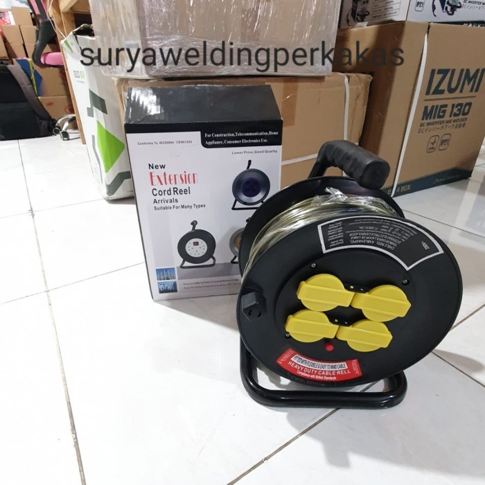 Jual Kabel Roll 25m FORT cable roll heavy duty 25m extension cord reel ...