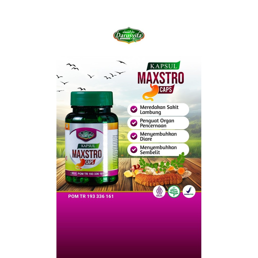 Jual KAPSUL MAXSTRO DARUSYIFA Maxstro Darusyifa Kapsul Maag Asam ...