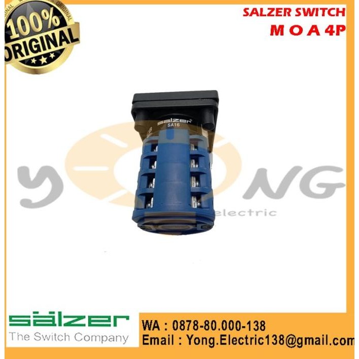 Jual Selector Switch / Moa / Manual Off Auto Salzer 4 Poles Sa16 ...