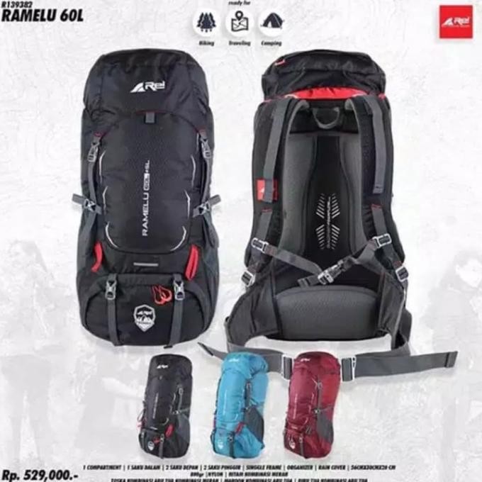 Jual Tas Carrier Rei Ramelu 60+5L Tas Gunung Rei Ramelu 60L Original ...