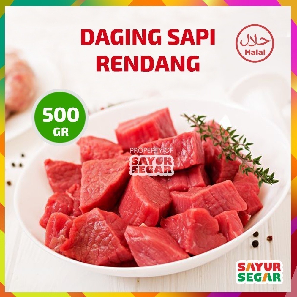 Jual Daging Sapi Pot. Rendang [500g] Fresh Halal | Shopee Indonesia