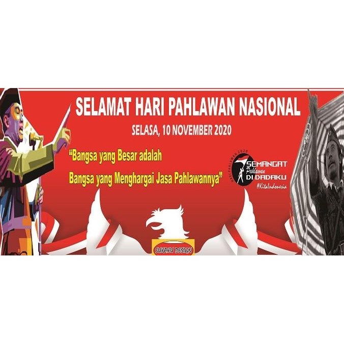Jual Custom Banner \ Spanduk Peringatan Hari Pahlawan 2x1 | Shopee ...