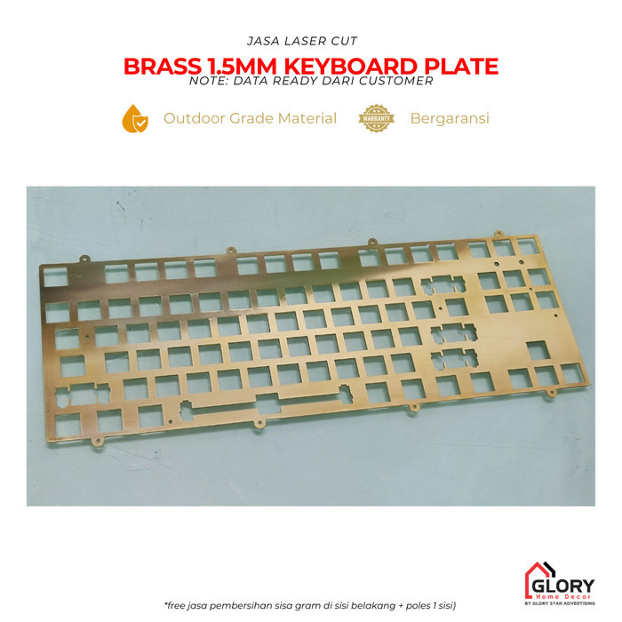 Jual Plat Keyboard Mekanikal Kuningan Custom/Mechanical Brass Plate ...