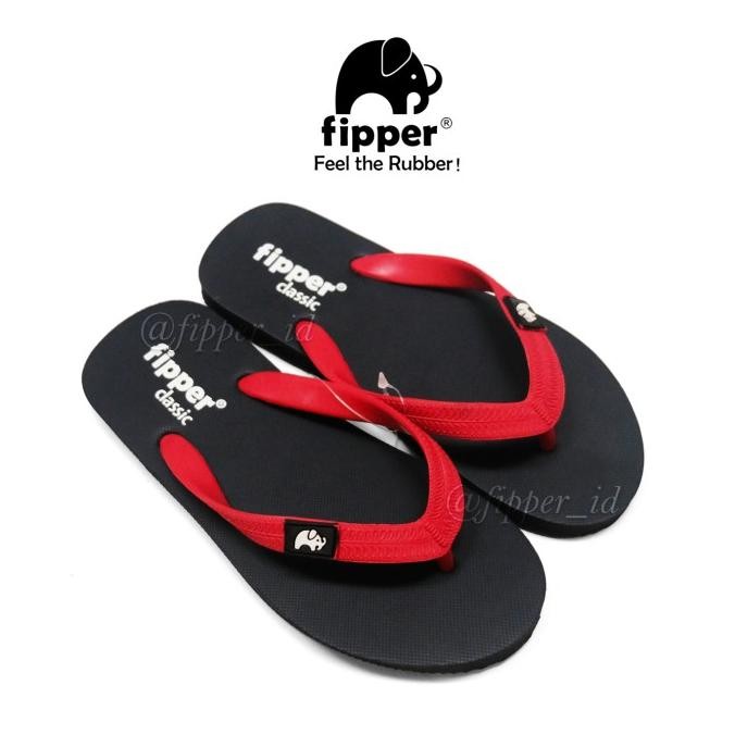 Jual Sandal Fipper Classic Original For Man/Woman - Black/Red | Shopee ...