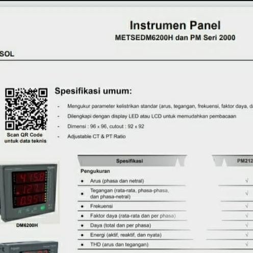 Jual Produk Listrik Power Meter Multi Meter Digital Metsepm2120 Pm2120 ...