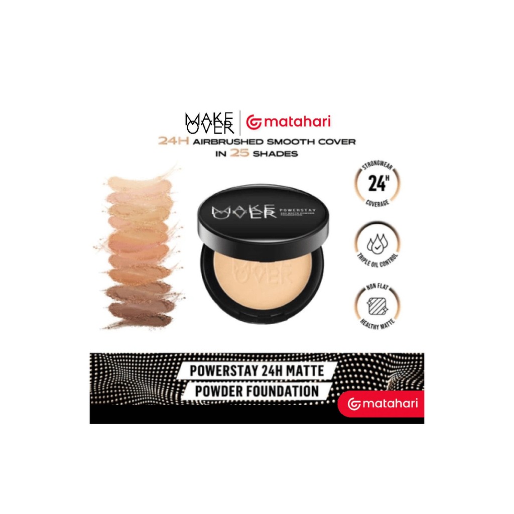 Jual Make Over Powerstay 24H Matte Powder Foundation C31 Pink Beige 10 ...