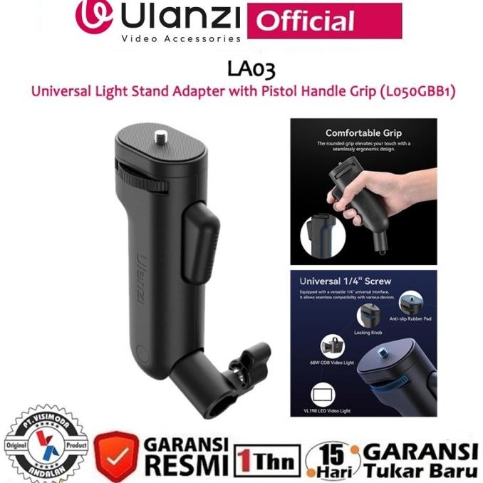Jual HARGA DISKON Ulanzi LA03 Universal Light Stand Adapter with Pistol Handle Grip | Shopee ...