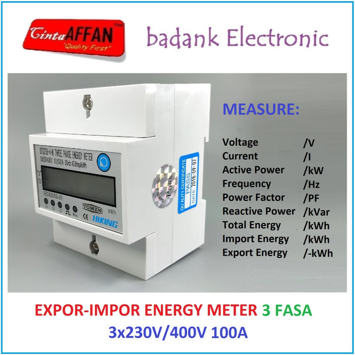 Jual BISA GOSEND! ENERGY KWH METER 3 FASA - EXPOR IMPOR EXIM THREE ...