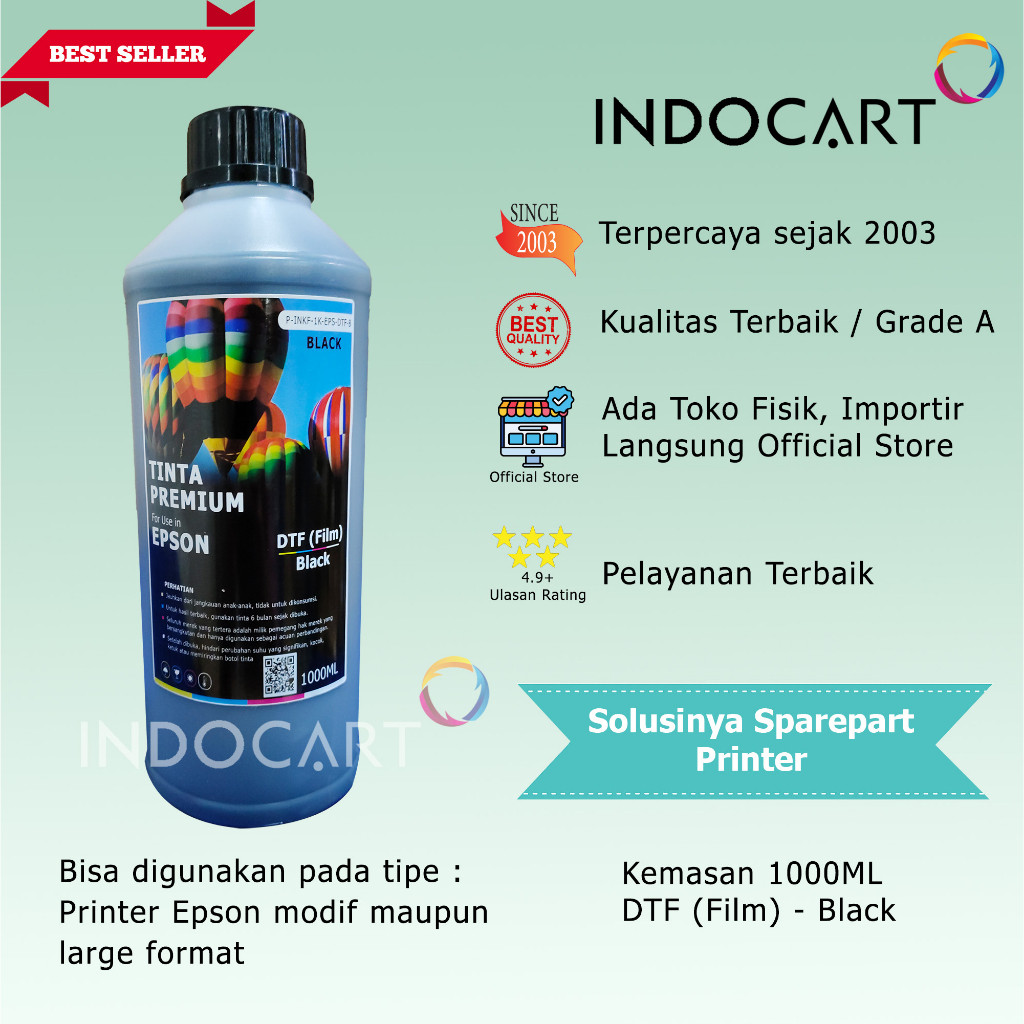 Jual Tinta Supreme Epson Tinta DTF Digital Transfer Film-1kg | Shopee ...