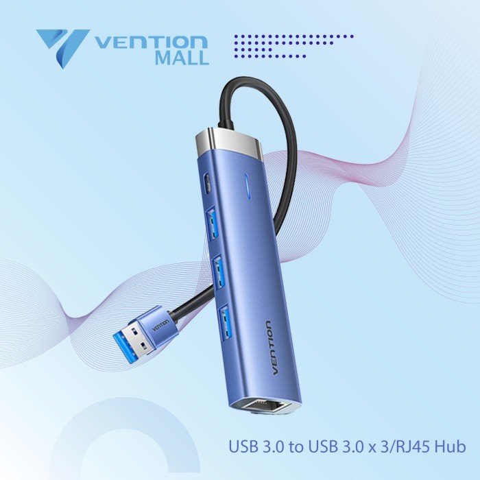 Jual Vention USB 3.0 C Hub Ethernet Adapter RJ45 LAN Gigabit Ethernet ...
