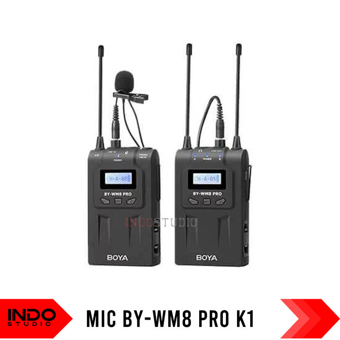 Jual Mic Boya BY-WM8 PrO K1 Uhf Dual Channel Wireless | Shopee Indonesia