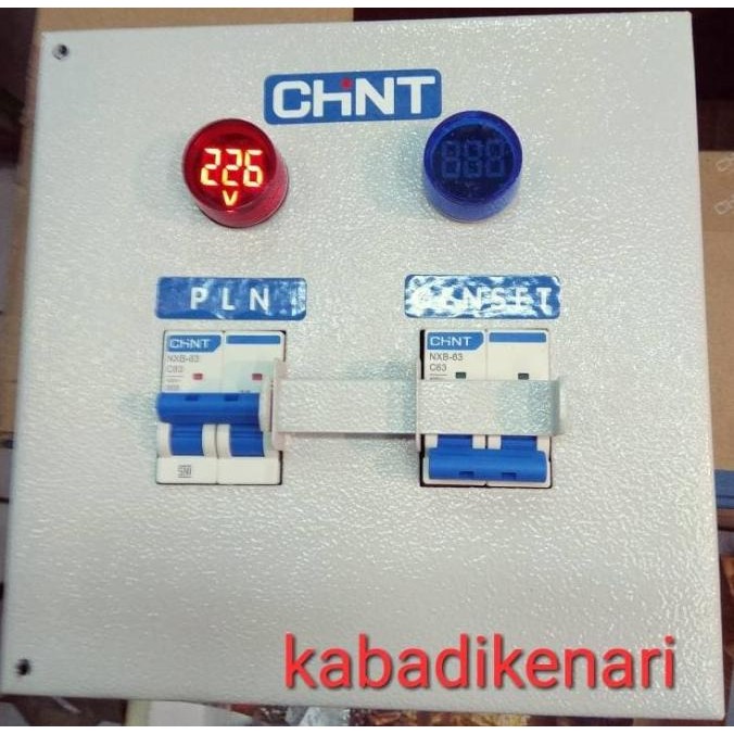 Jual PANEL INTERLOCK CHINT 2P 63A OHM SAKLAR PLN GENSET COS WITH ...