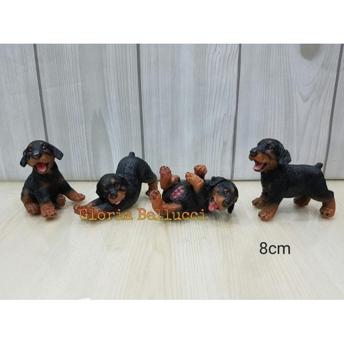 Jual New Patung Pajangan Miniatur Anjing Rottweiler / Petshop 4 ...
