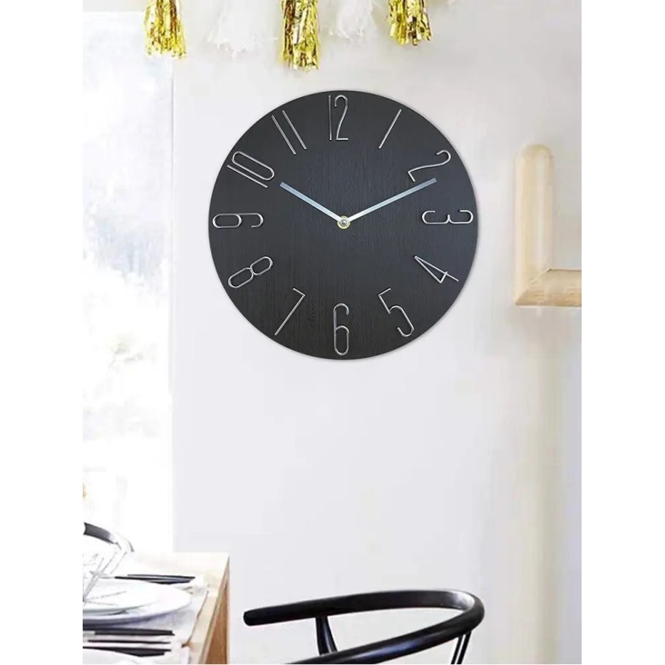 Jual Jam Dinding Bulat Minimalis Estetik Clock Living Room Kamar Ruang ...