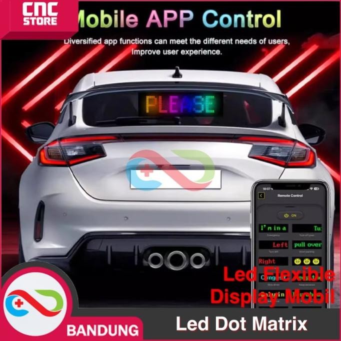 Jual Led Flexible Papan Screen Display Mobil Lampu Running Sign Board ...