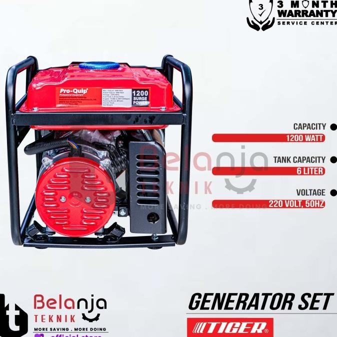 Jual Tiger Generator Set Bensin TGR 3000 1200 Watt Genset Recoil ...