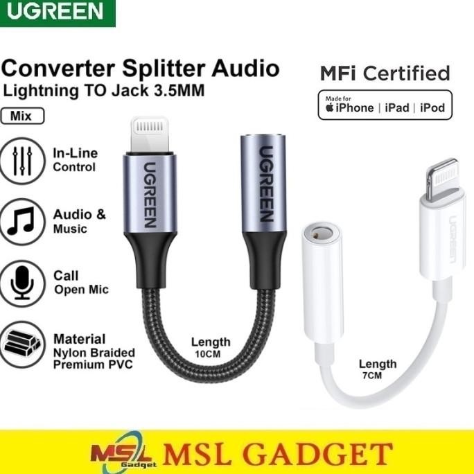 Jual socket - UGREEN Adapter Audio Konverter Splitter iPhone Lightning ...