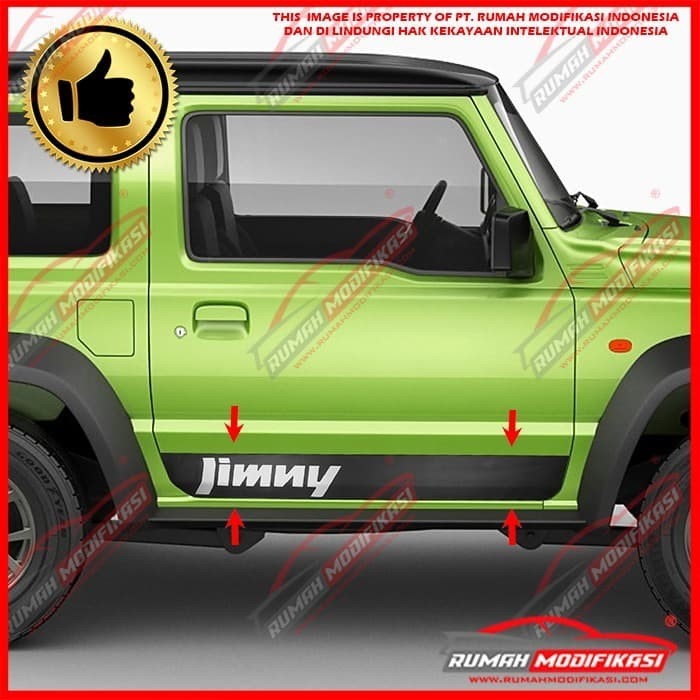 Jual LIS BODY SAMPING - SIDE BODY MOULDING - SUZUKI JIMNY 2018 - ON ...