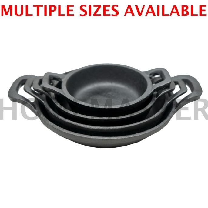 Jual Cast Iron/Besi Cor Panci/Wajan/Wok Mini 2/Dual Handle/Pegangan IP2 ...