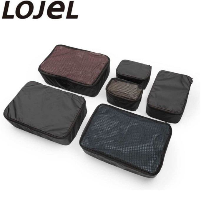 Jual LOJEL PACKING KIT TRAVEL POUCH 6 SET BLACK | Shopee Indonesia