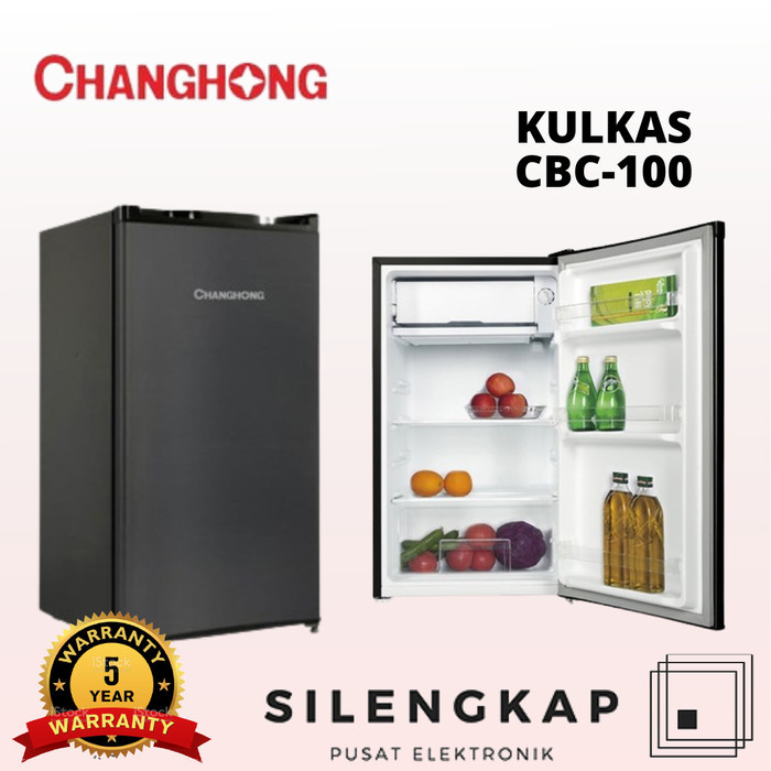 Jual CHANGHONG KULKAS 1 PINTU CBC-100 [100 L] - BLACK | Shopee Indonesia